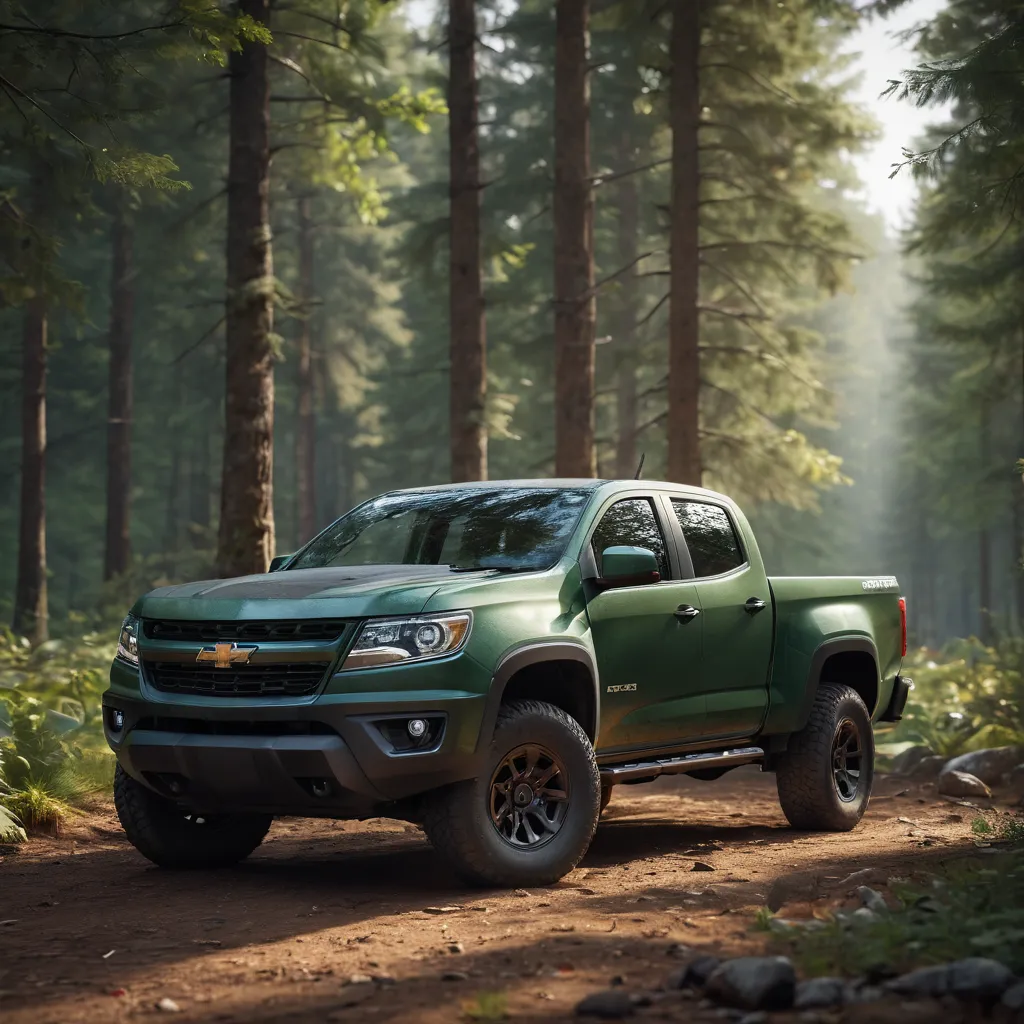 Exploring the Forest Green Chevy Colorado